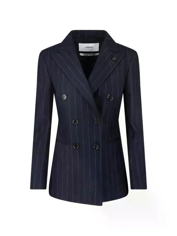 LARDINI X Sugar Pinstripe Double-breasted Jacket