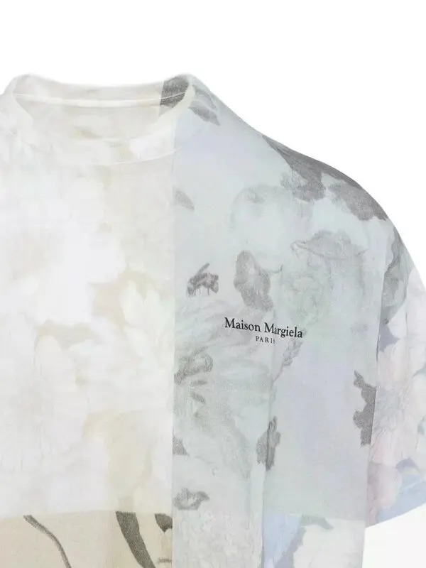 MAISON MARGIELA Floral-print Patchwork T-shirt