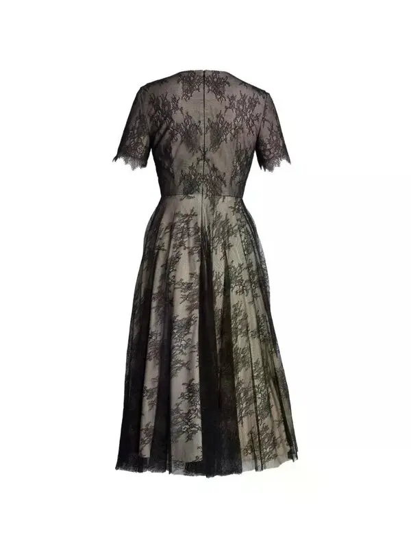 Erdem Floral-lace Short-sleeve Dress