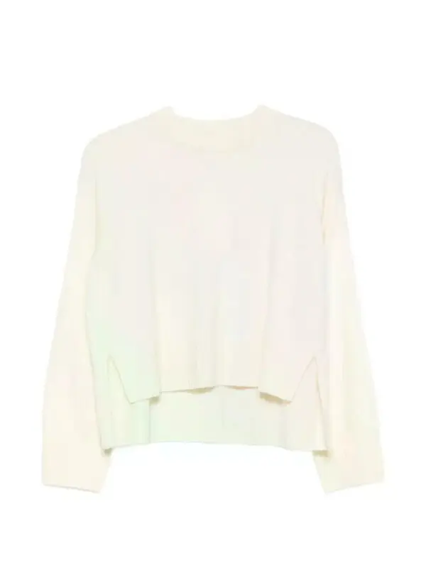 C.T.PLAGE Ribbed-trim Wool Sweater