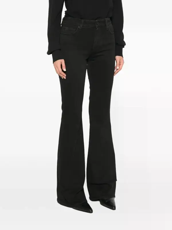 JACOB COHЁN Victoria Mid-rise Flared Jeans - Black