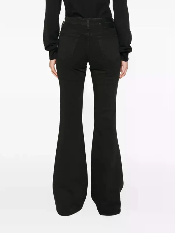 JACOB COHЁN Victoria Mid-rise Flared Jeans - Black