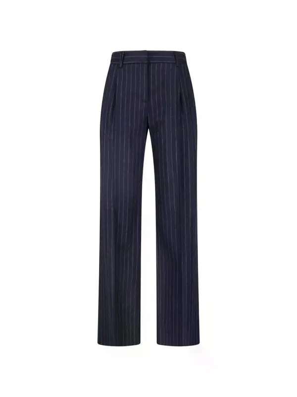 LARDINI Pinstripe-pattern Pleated Trousers