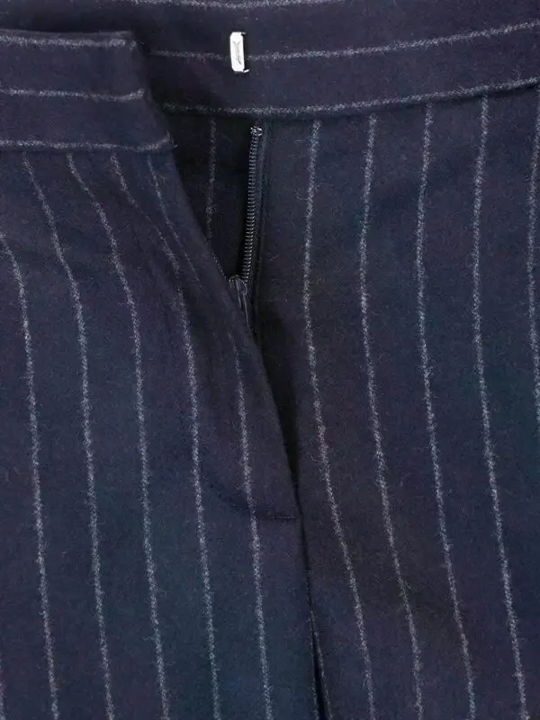 LARDINI Pinstripe-pattern Pleated Trousers