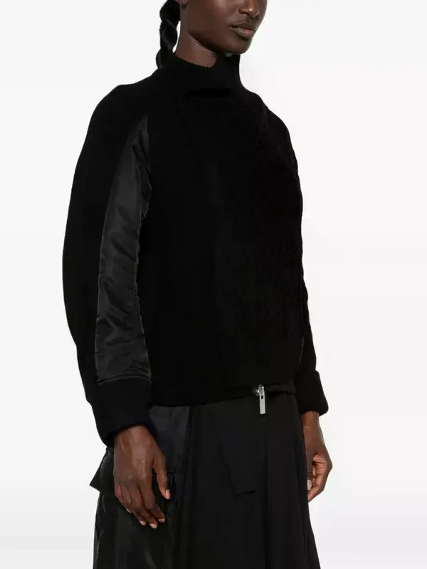 Sacai Cable-knit Hybrid Jacket