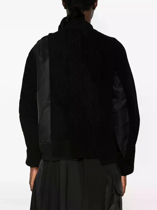 Sacai Cable-knit Hybrid Jacket