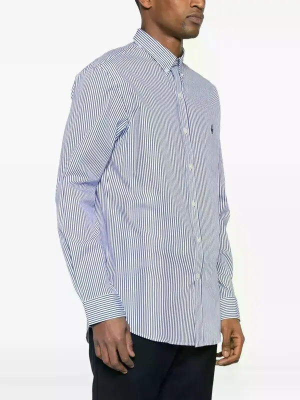 Polo Ralph Lauren Striped Embroidered-logo Shirt