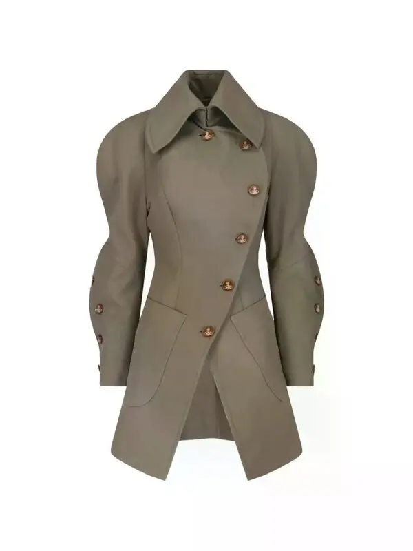 VIVIENNE WESTWOOD Gale Puff-sleeve Button-up Jacket - Grey