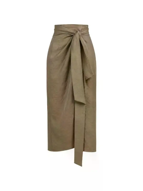 OTRO AMOR Tie-fastening Wrap Skirt