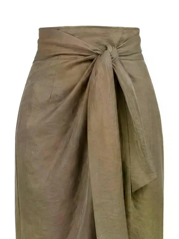 OTRO AMOR Tie-fastening Wrap Skirt