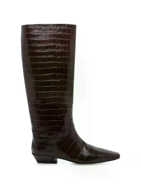 Jeffrey Campbell Passo Croc-effect Knee-high Boots