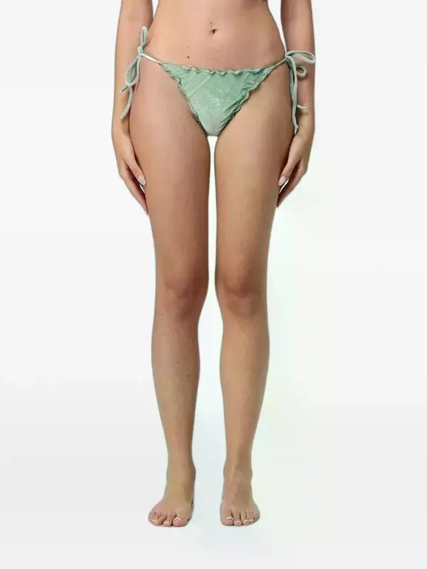 MC2 SAINT BARTH Miami Ruffled Side-tie Bikini Bottoms