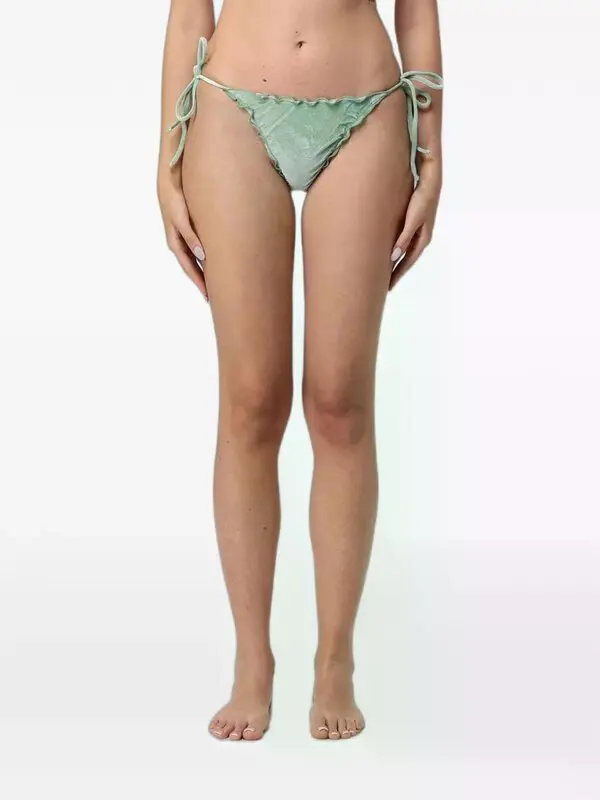 MC2 SAINT BARTH Miami Ruffled Side-tie Bikini Bottoms