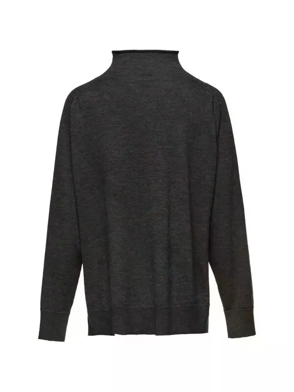 Magda Butrym Knotted Wool Turtleneck Sweater