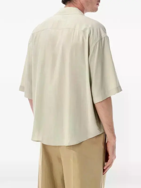 AMI Paris Logo-embroidered Boxy Shirt