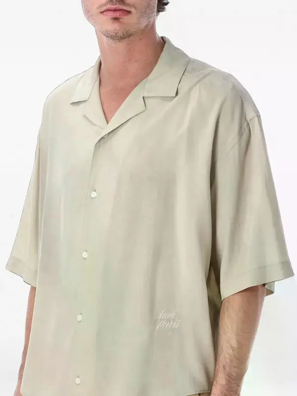 AMI Paris Logo-embroidered Boxy Shirt