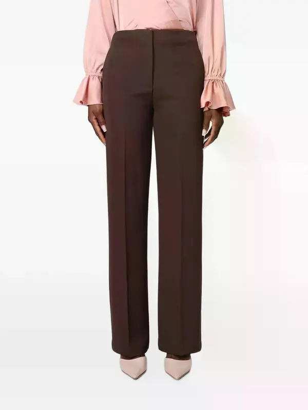 HANITA Pressed-crease Straight-leg Trousers