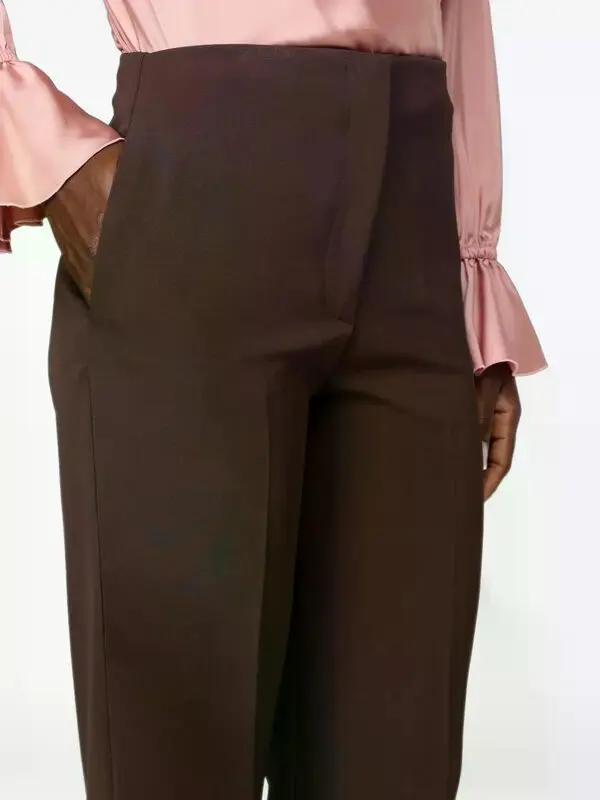 HANITA Pressed-crease Straight-leg Trousers