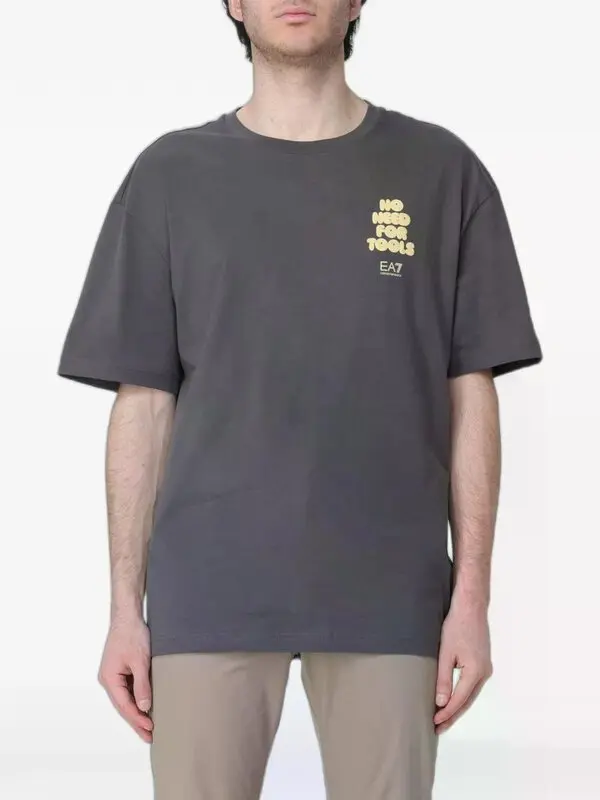EA7 Graphic-print Cotton Jersey T-shirt