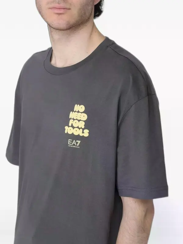EA7 Graphic-print Cotton Jersey T-shirt