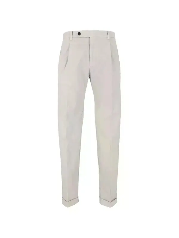 BERWICH Pleated Turn-up Straight-leg Trousers