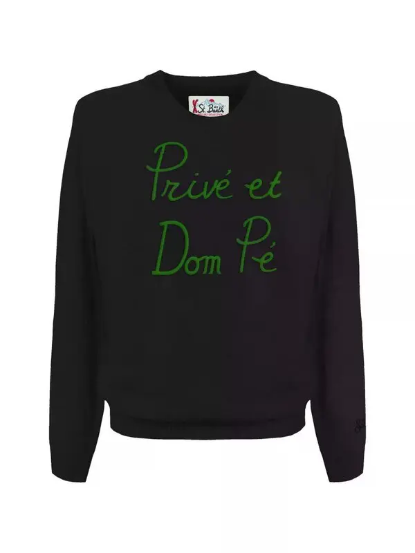 MC2 SAINT BARTH Slogan-embroidered Sweater