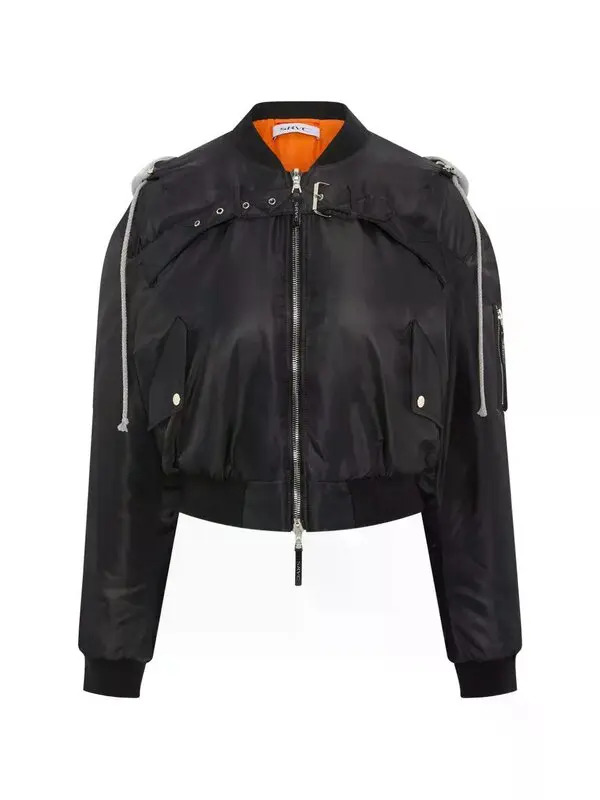 SRVC STUDIO Hood-detail Bomber Jacket