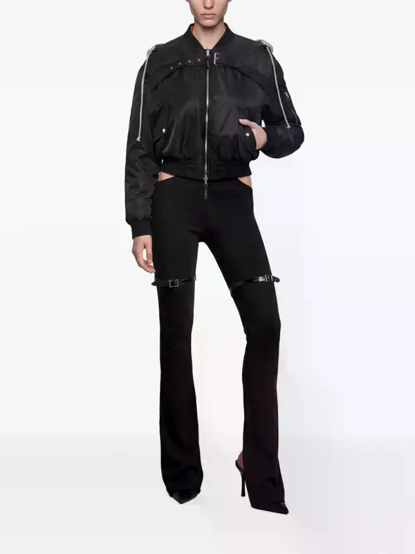SRVC STUDIO Hood-detail Bomber Jacket