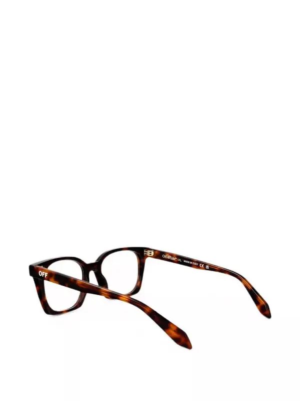 Off-White Tortoiseshell-effect Square-frame Glasses