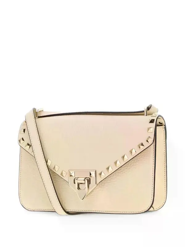 Valentino Garavani Rockstud Small Shoulder Bag In Grainy Calfskin