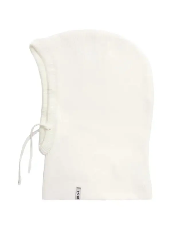 COLMAR Ribbed-knit Drawstring Balaclava - Neutrals