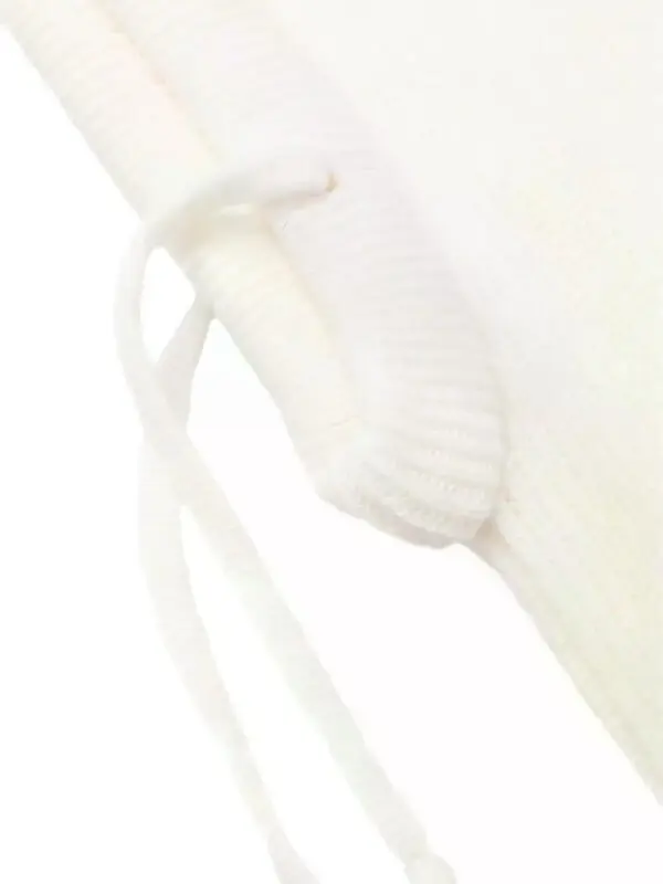 COLMAR Ribbed-knit Drawstring Balaclava - Neutrals