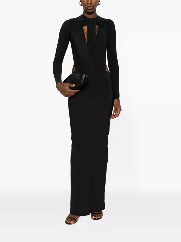AMAZUIN Denise Cut-out Ruched Maxi Dress