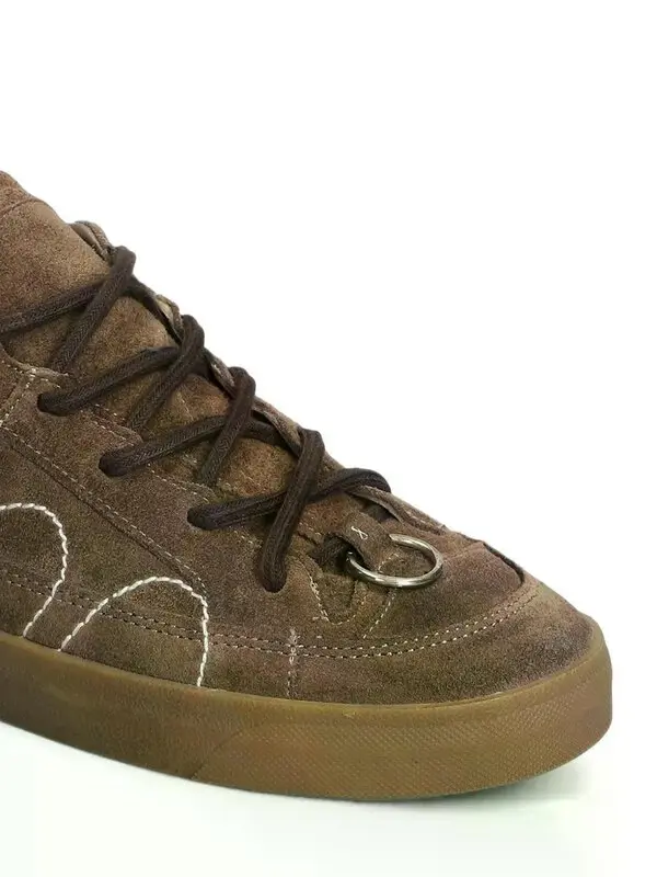SANTHA Contrast-stitched Low-top Sneakers