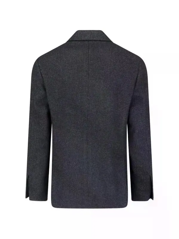 LARDINI Check-pattern Notched-lapel Blazer