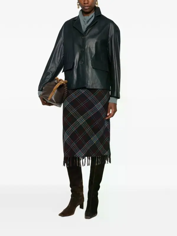 SALVATORE SANTORO Button-up Leather Jacket