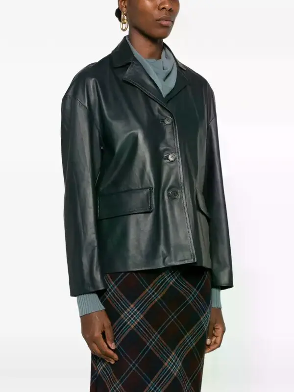 SALVATORE SANTORO Button-up Leather Jacket