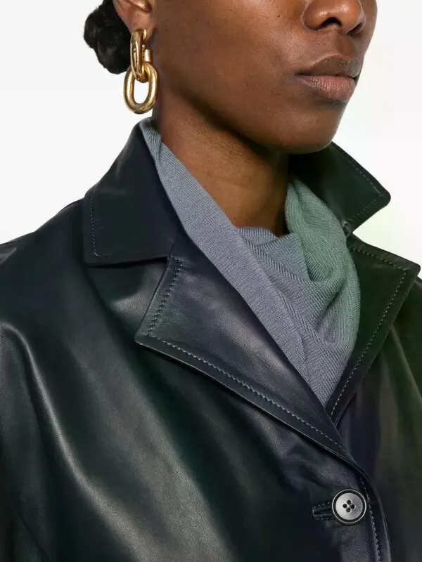SALVATORE SANTORO Button-up Leather Jacket