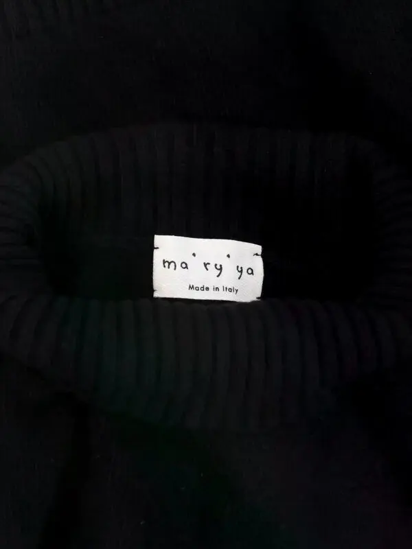 MA'RY'YA Ribbed-knit Roll-neck Sweater