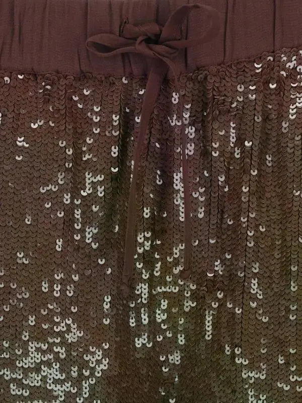 P.a.r.o.s.h Sequin-embellished Drawstring Trousers
