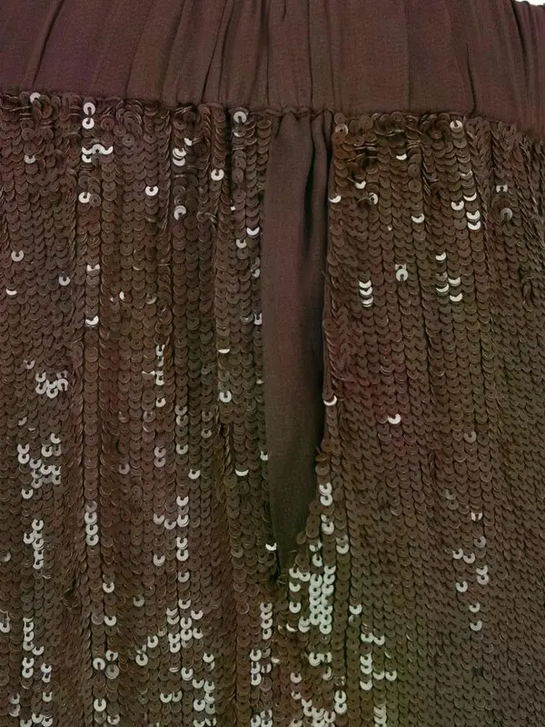 P.a.r.o.s.h Sequin-embellished Drawstring Trousers