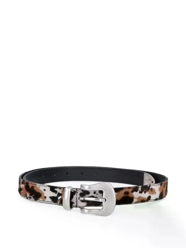 MOLEBO Cow-print Leather Belt