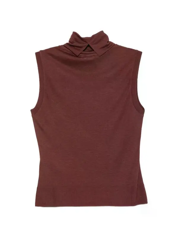 Patrizia Pepe Fly Logo Sleeveless Top