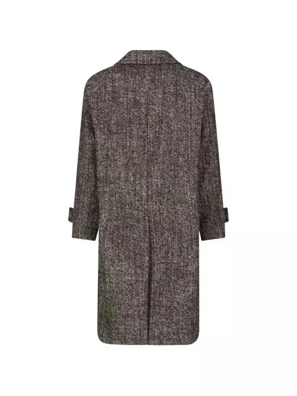 Tagliatore Marl-pattern Raglan-sleeve Coat