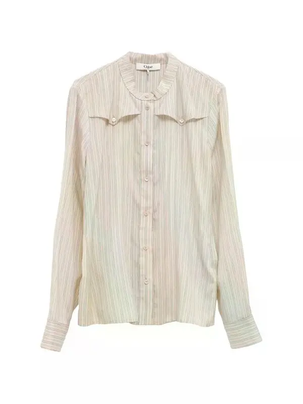 Chloé Striped Western-style Shirt - Neutrals
