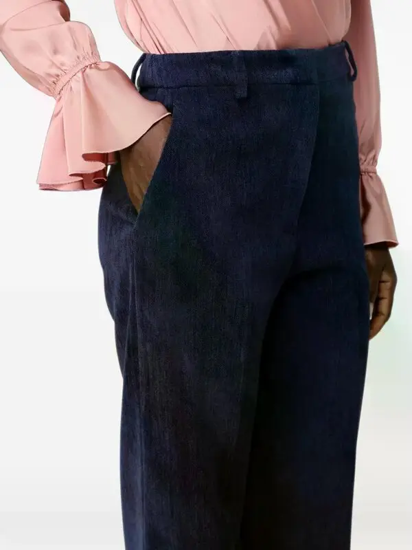 HANITA High-waisted Wide-leg Trousers