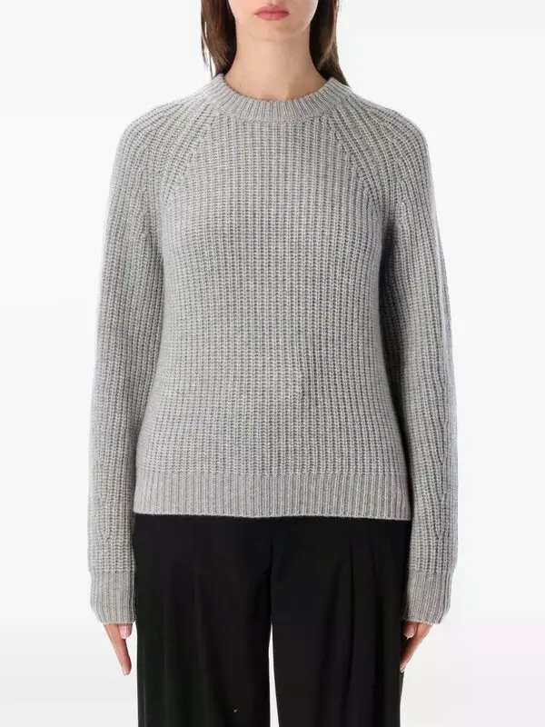 LISA YANG Miki Ribbed-knit Raglan-sleeve Sweater