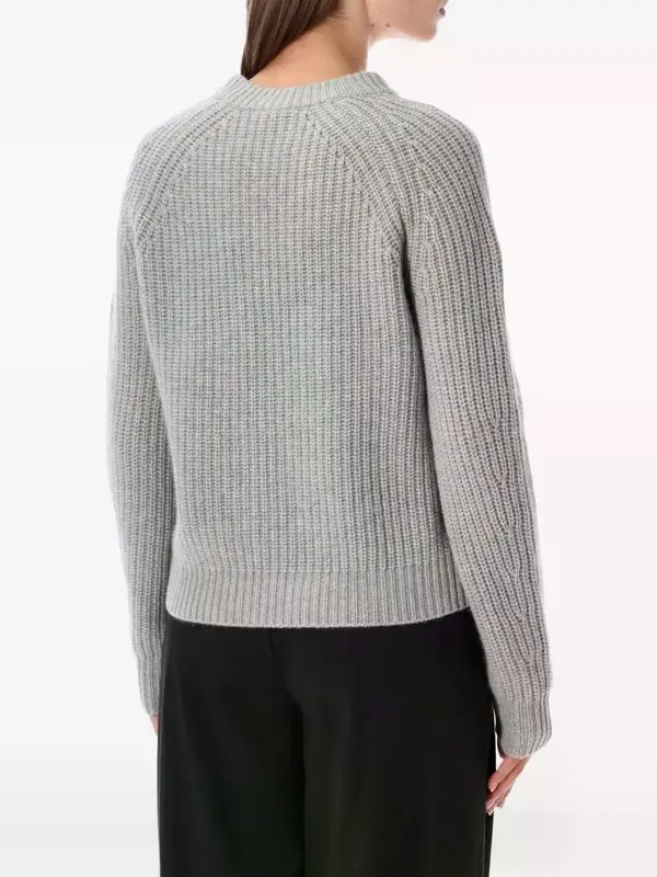 LISA YANG Miki Ribbed-knit Raglan-sleeve Sweater