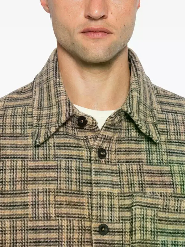 A.p.c. Check-pattern Button-down Shirt