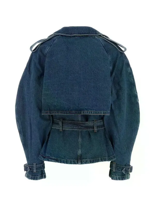 ANINE BING Pascale Belted Denim Jacket